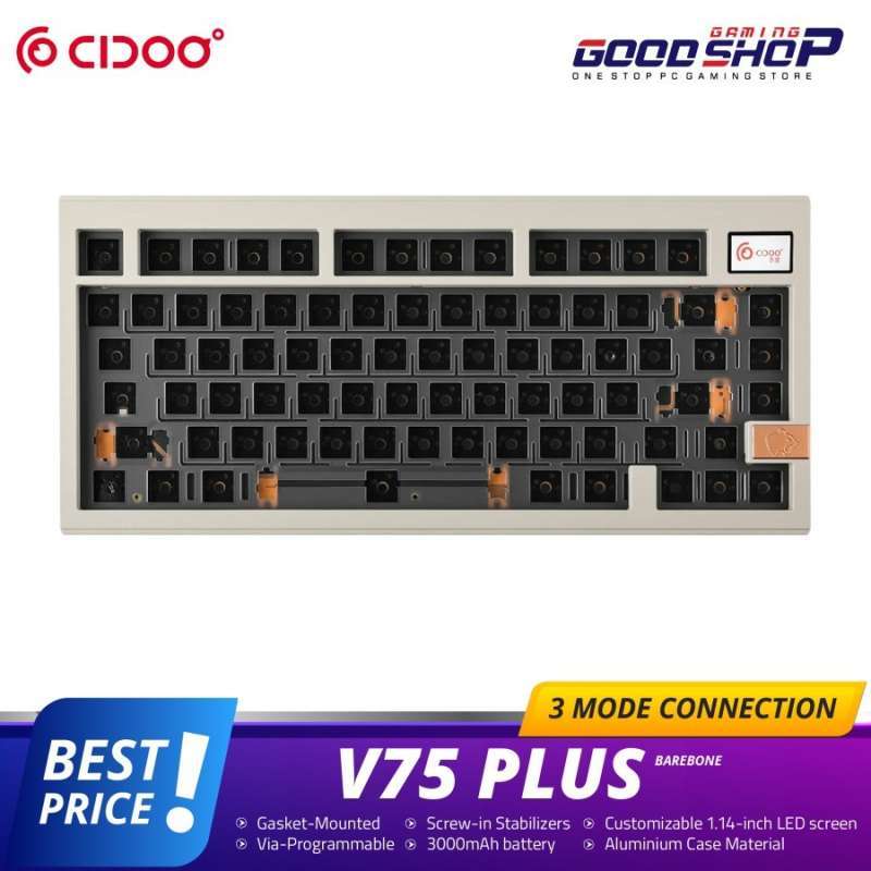 Promo CIDOO V75 Plus BAREBONE - Mechanical Keyboard Diskon 23% di ...