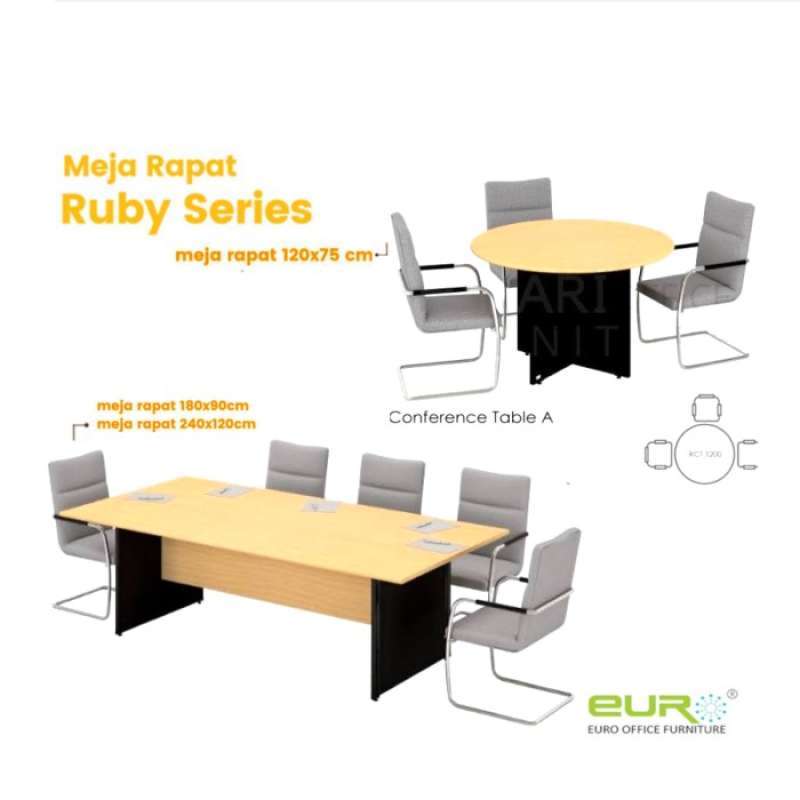 Jual Meja Meeting Conference Table Meja Rapat Bulat Meja Kerja Kantor ...