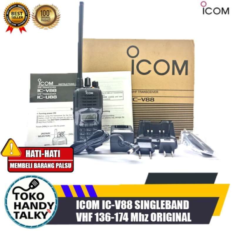 Promo ICOM IC V88 SINGLEBAND VHF 136-174Mhz HT ICOM IC V 88 IC-V88 ...