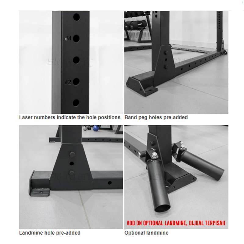 Jual Power Rack Home Gym Alat Fitness Olahraga Multifungsi Squat Rack ...