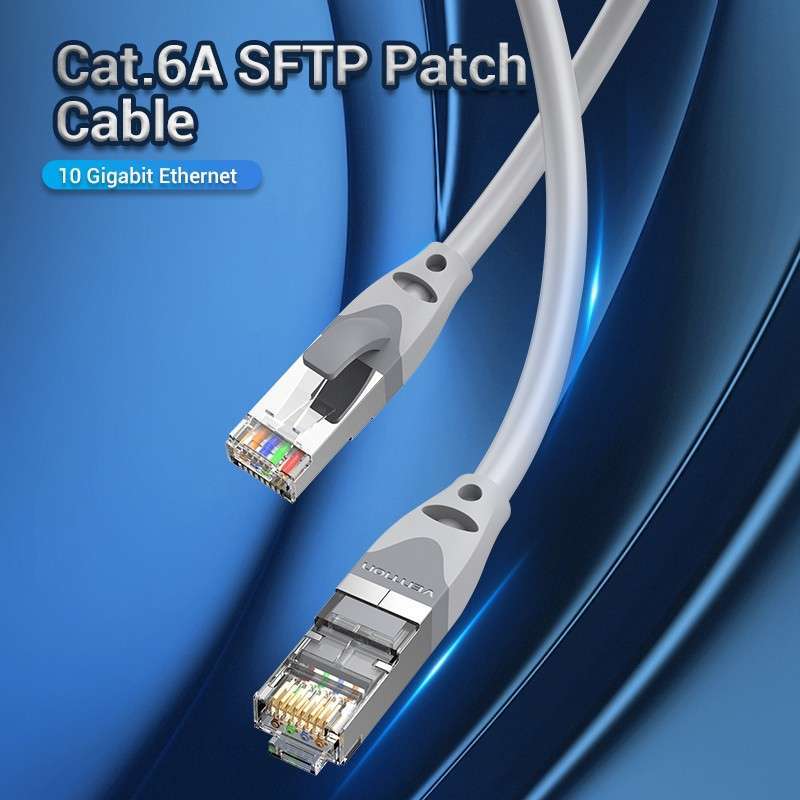 Jual Vention 50M Kabel LAN RJ45 Cat.6 UTP Ethernet Gigabit - IBH Gray ...