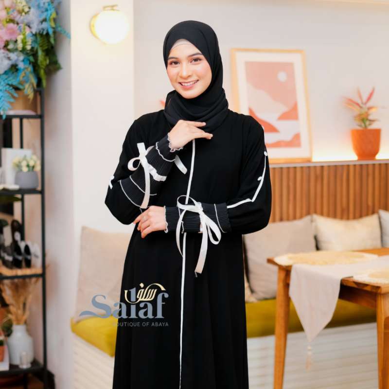 Jual Gamis Hitam Abaya Turkey Bahan Kain Saudi Di Seller Salaf ...