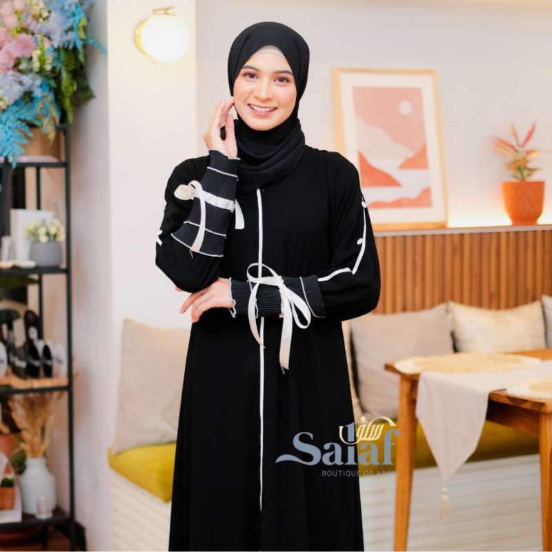 Jual Gamis Hitam Abaya Turkey Bahan Kain Saudi Di Seller Salaf ...