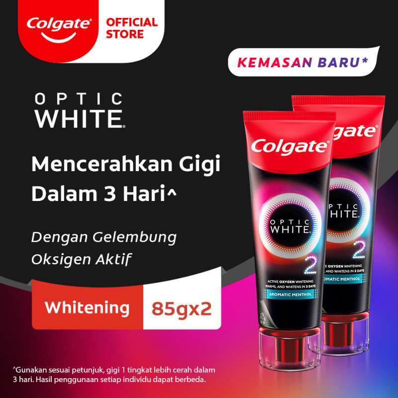 Promo Colgate Optic White O2 - Twin Pack Diskon 21% Di Seller Colgate ...