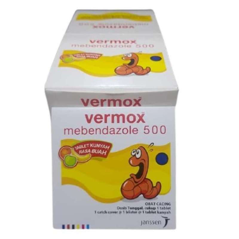 Jual Vermox 500mg Tablet / Obat Cacing (1 Strip Isi 1 Tablet) Di Seller ...