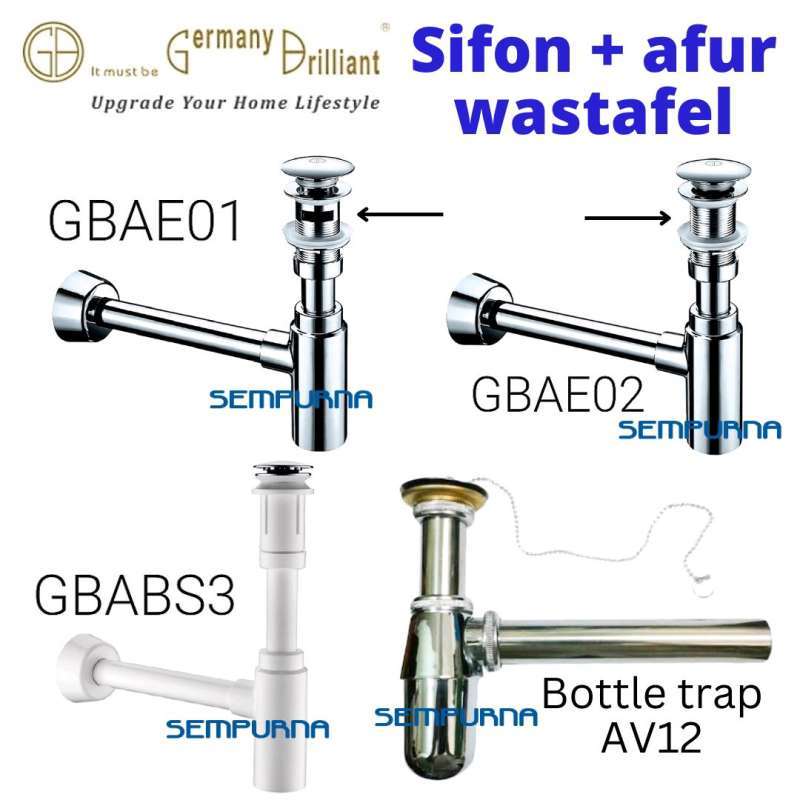 Jual Sifon siphon botol P-trap pop-up pembuangan wastafel sink drainage ...