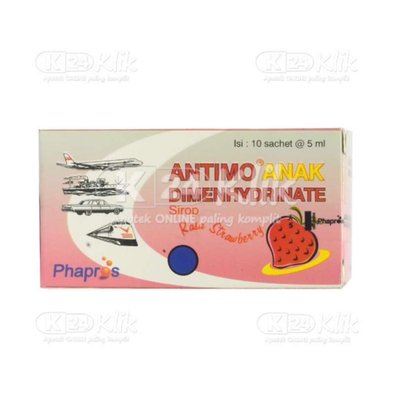 Jual Antimo Anak Sirup Strawbery 5ml (1 Dos Isi 10 Sachet) Di Seller ...