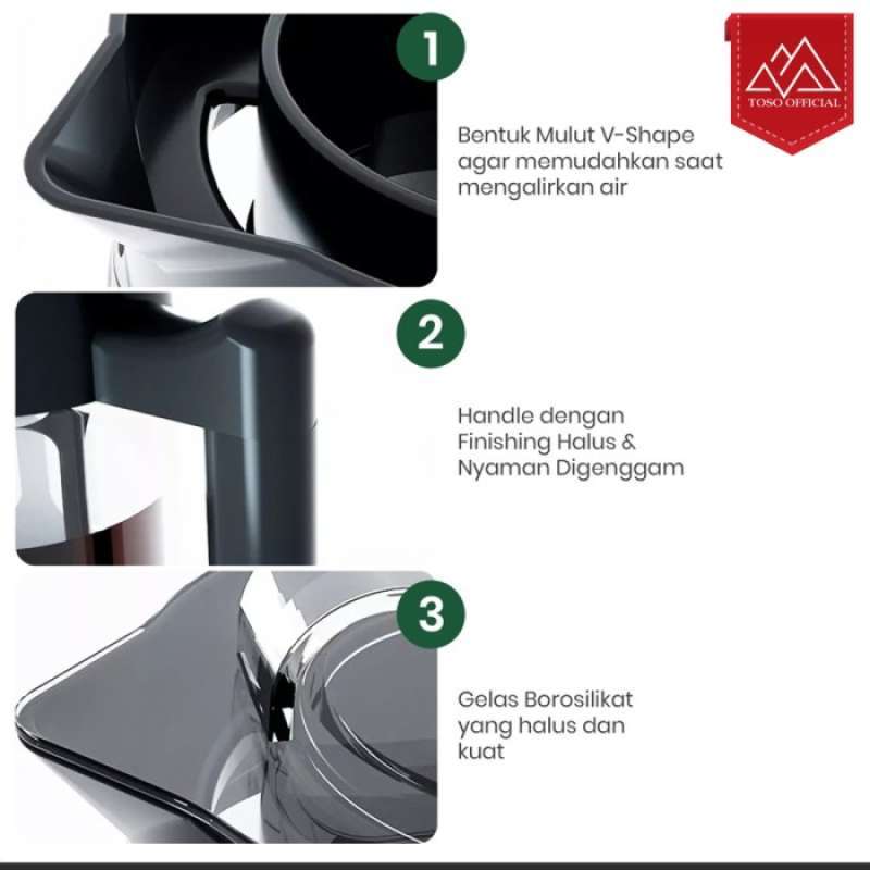 Promo Cold Brew Coffee Maker 1300ml Kopi Teh Concentrate Maker Alat ...