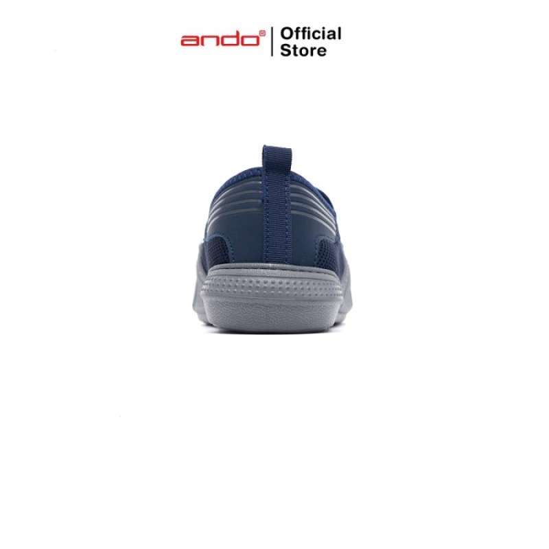 Promo Ando Official Sepatu Sneakers Hazzard Pria Dewasa - Navi/abu Tua ...