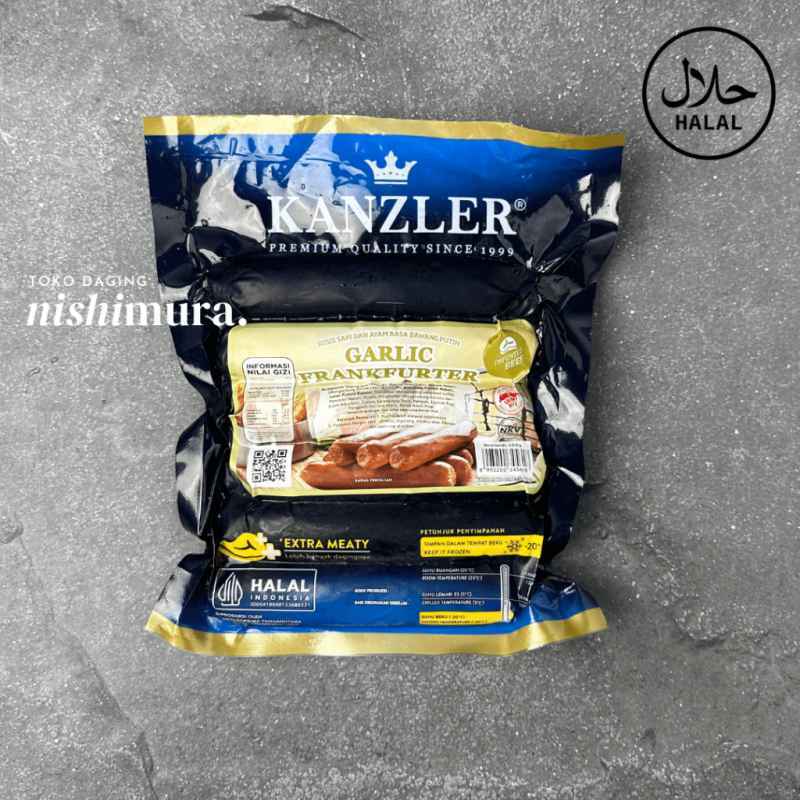 Jual Sosis Kanzler Beef Frankfurter Cheese Black Pepper Bockwurst ...