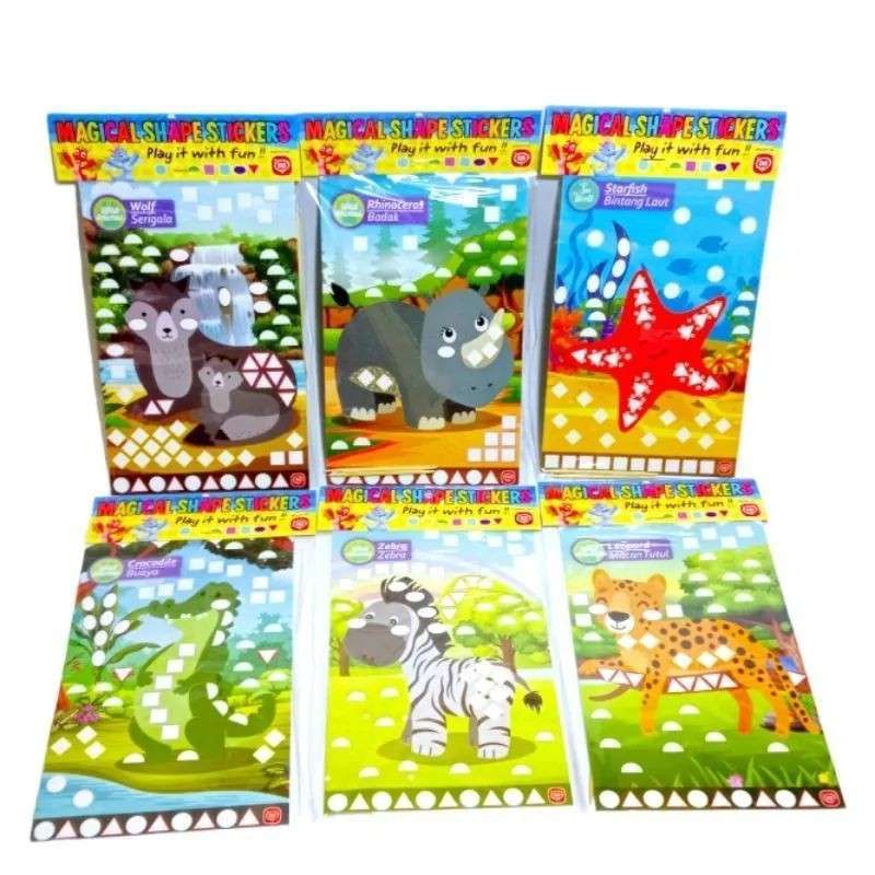 Jual Mainan Anak Magical Stiker 2in1 Menempel Mewarnai/ Mainan ...