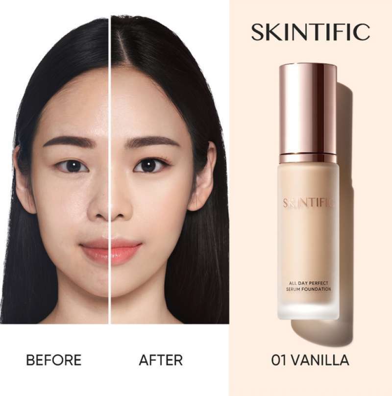 Promo Skintific All Day Perfect Serum Foundation Full Coverage 25ml ...