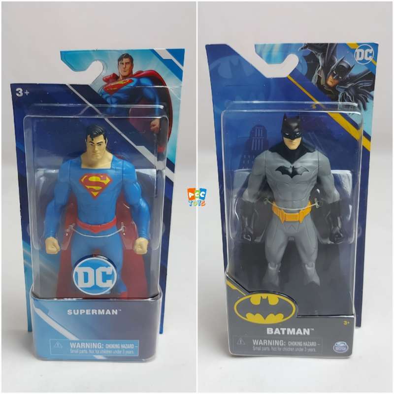Promo Robot Action Figure Dc Superman Batman Robin Spinmaster Justice ...