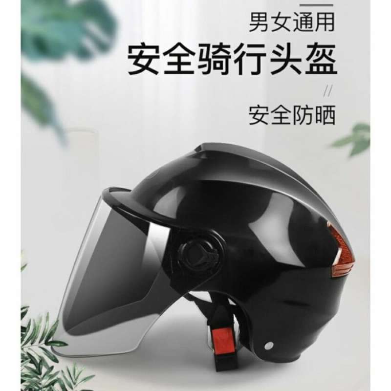 Jual TYM ORIGINAL HELM SEPEDA SKUTER MOTOR LISTRIK HALF FACE BICYCLE ...