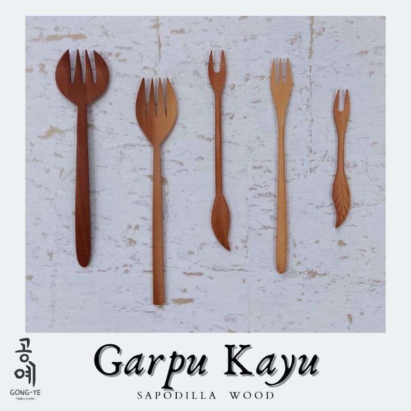 Promo Garpu Kayu Garpu Makan Bahan Kayu berbagai ukurans - Type A ...