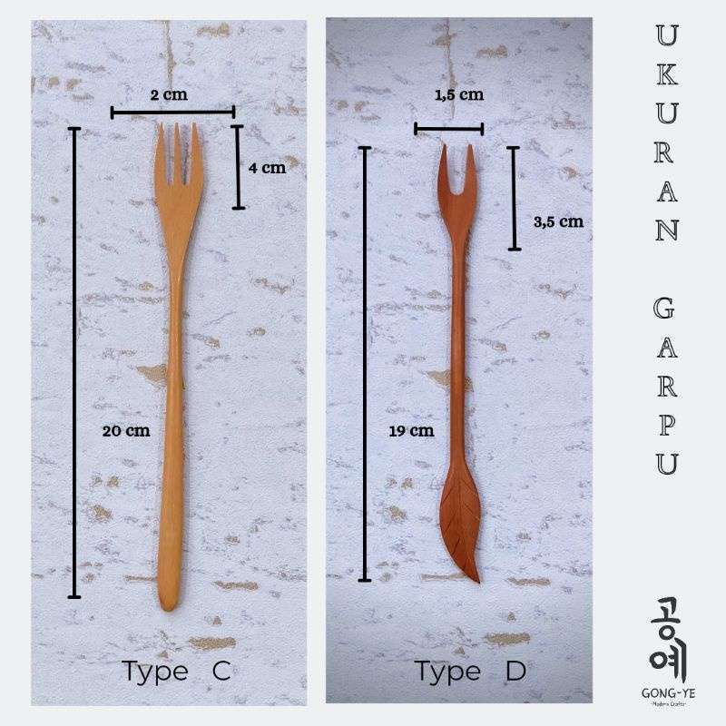 Promo Garpu Kayu Garpu Makan Bahan Kayu berbagai ukurans - Type A ...