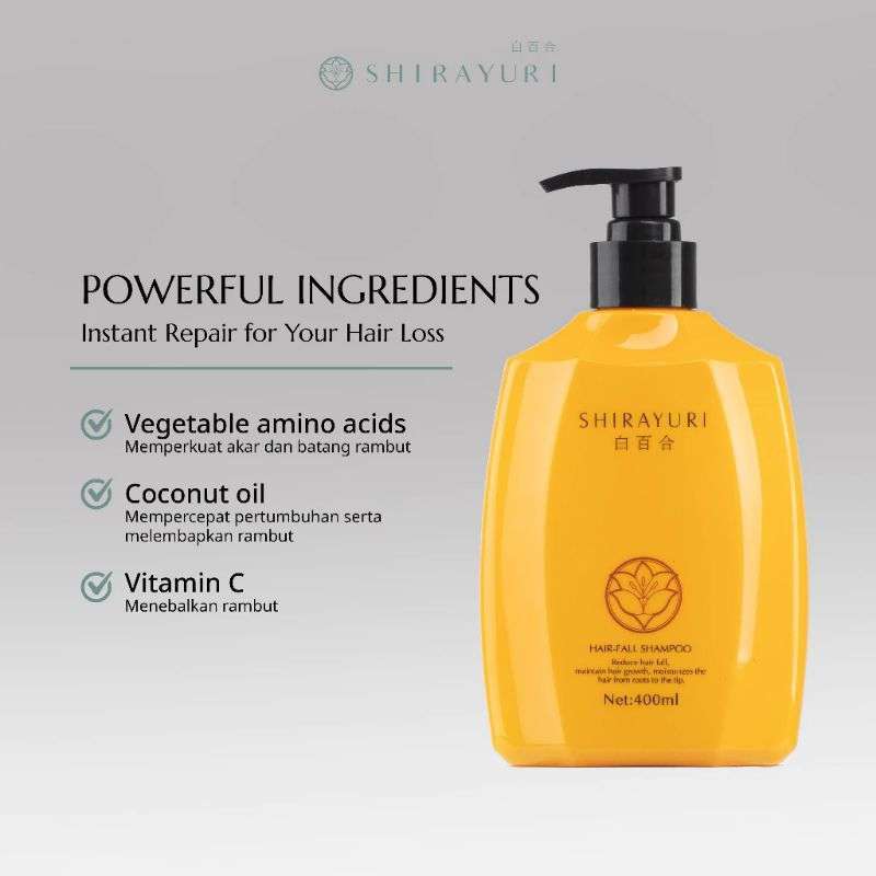 Jual SHIRAYURI SHAMPOO ANTI HAIR FALL PERAWATAN RAMBUT RONTOK BY DR SCHATZ ORIGINAL di Seller ...