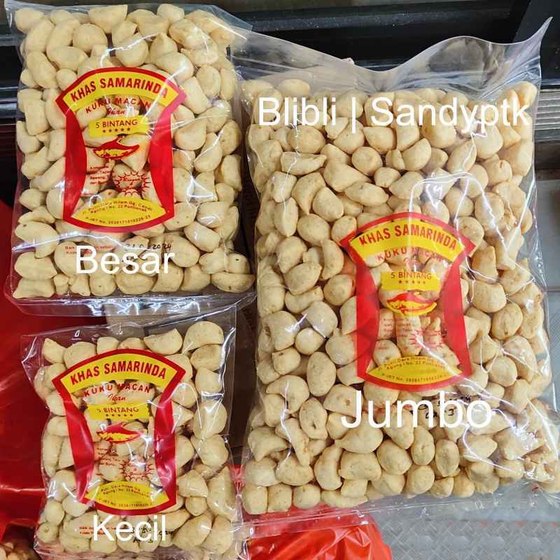 Jual Kuku Macan Samarinda Besar 280 Gr Gram Amplang Getas Kerupuk Snack ...