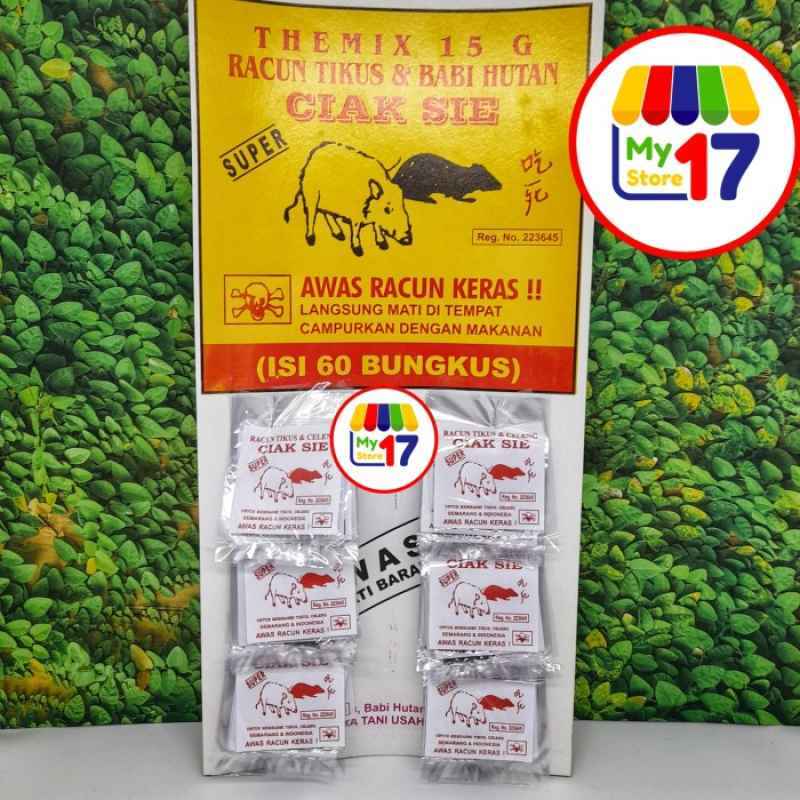 Promo Themix 15G Temik 15G Temix 15G Racun Tikus Papan Renceng Ampuh ...