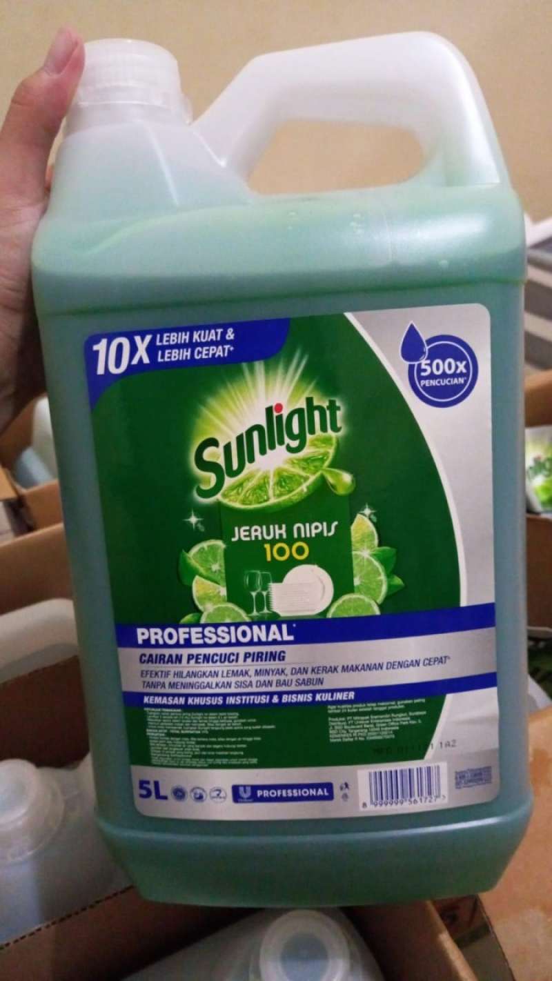 Promo Sunlight Sabun Cuci Piring 5 Liter / Sunlight Cair 5 L Diskon 33% ...