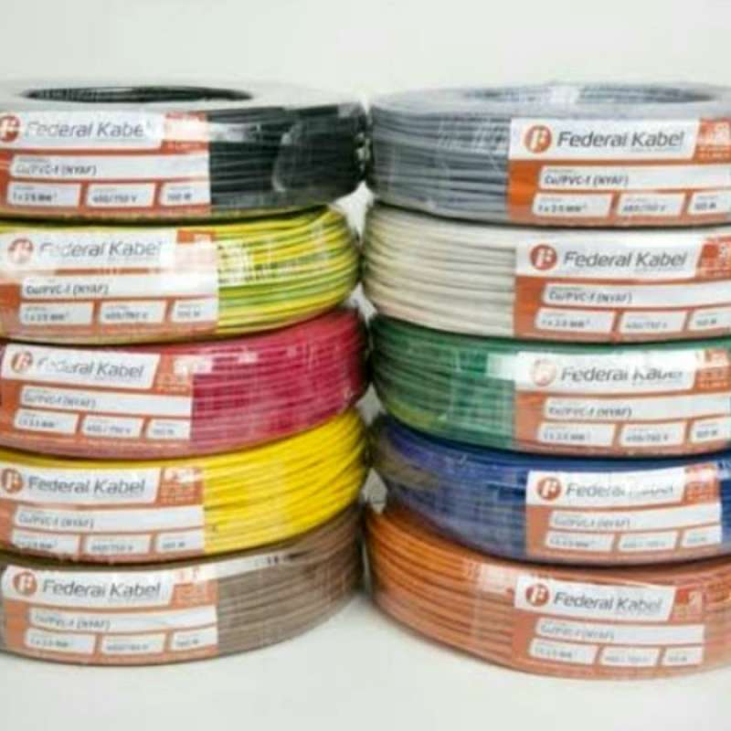 Jual Kabel Federal Nyaf 1,5mm Roll 100m Serabut Nyaf 1x1,5 Mm Nyaf 1,5 Mm - Putih Berkualitas ...