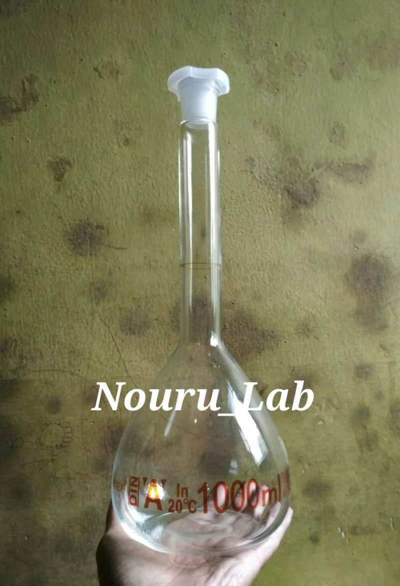 Promo Labu Ukur 1000 Ml - Labu Takar 1000 Ml - Volumetric Flask 1000 Ml Diskon 33% Di Seller ...