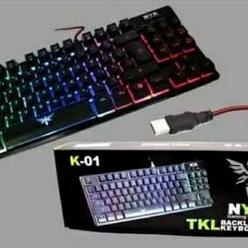 Promo New Keybord Gaming Nyk K01/K-01 Rgb Tkl Baru Diskon 39% di Seller Osatha Shop ID ...
