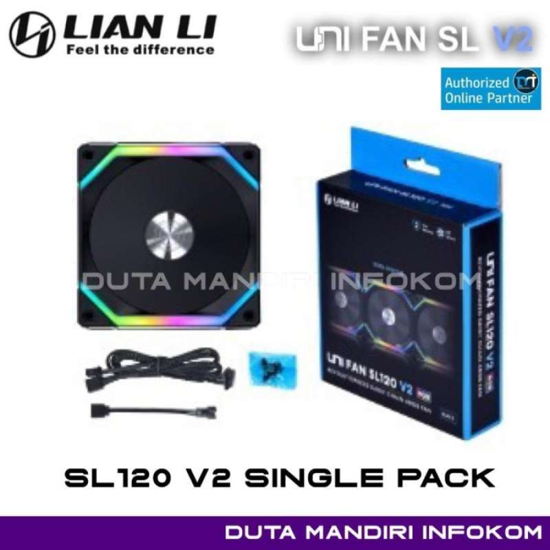 Promo Sale Lian Li Uni Fan Sl120 V2 - Single I Triple Pack Argb 120mm Fan Sl V2 Terbaik Diskon ...