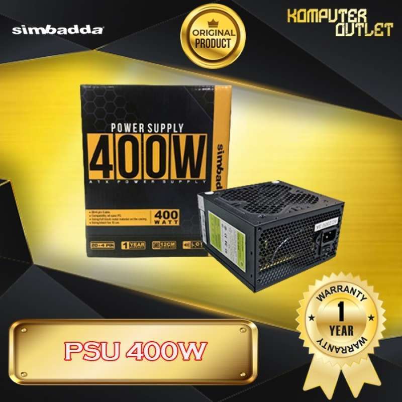 Promo Terbaik Psu Simbadda 400w Box Power Supply Pc Komputer 400w Atx ...