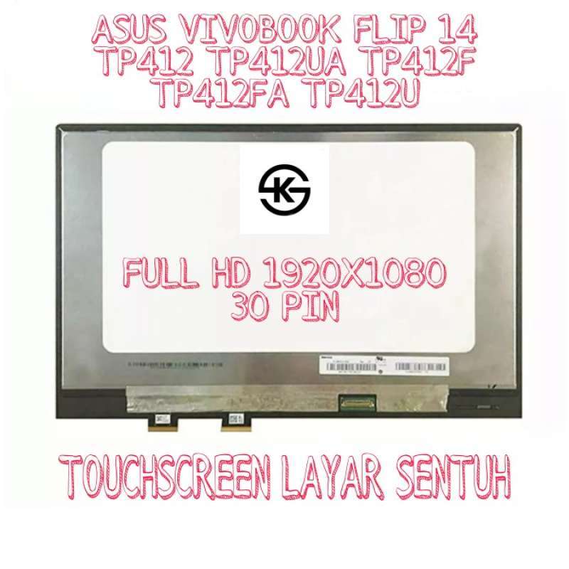 Promo New Led Lcd Touchscreen Asus Vivobook Flip 14 Tp412 Tp412ua ...