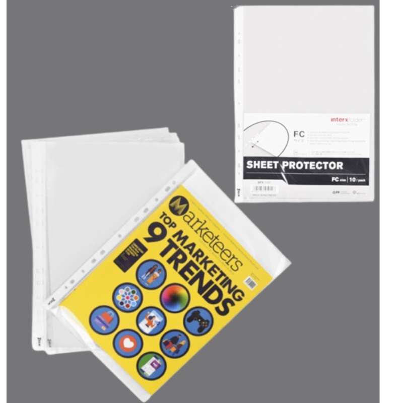Jual [10 Pcs] Sheet Protector Pp Pocket Plastik Binder A4/f4 Di Seller ...