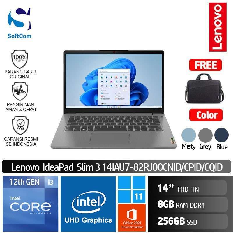 Promo Lenovo Ip3 Slim 3 Cnid Cpid Cqid Notebook [core I3 1215u/8gb ...