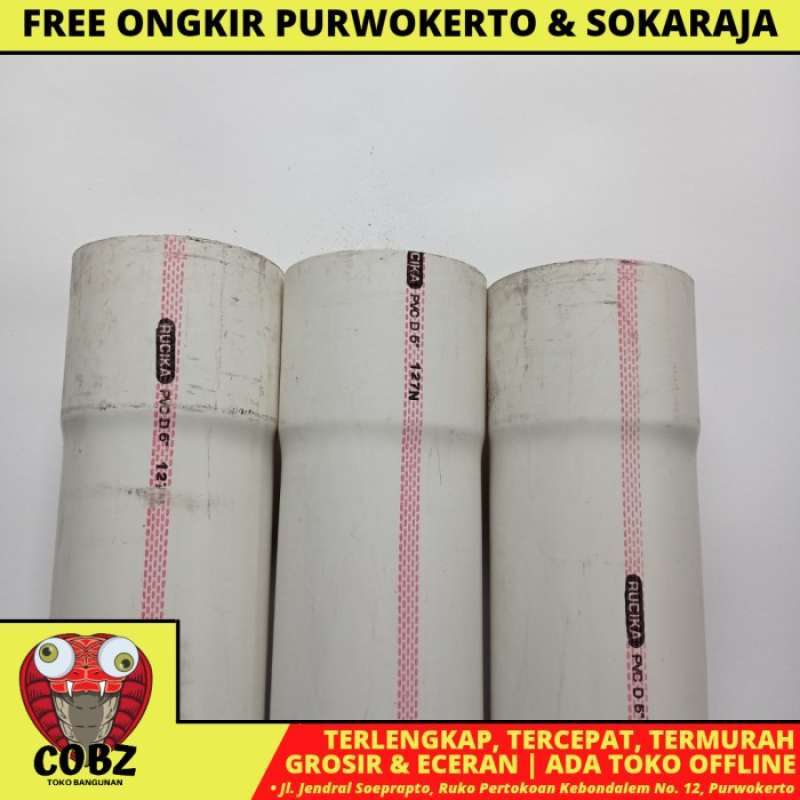 Jual 5 Inch / Rucika Wavin D Lis Merah Pipa Pralon Paralon Pvc Per ...