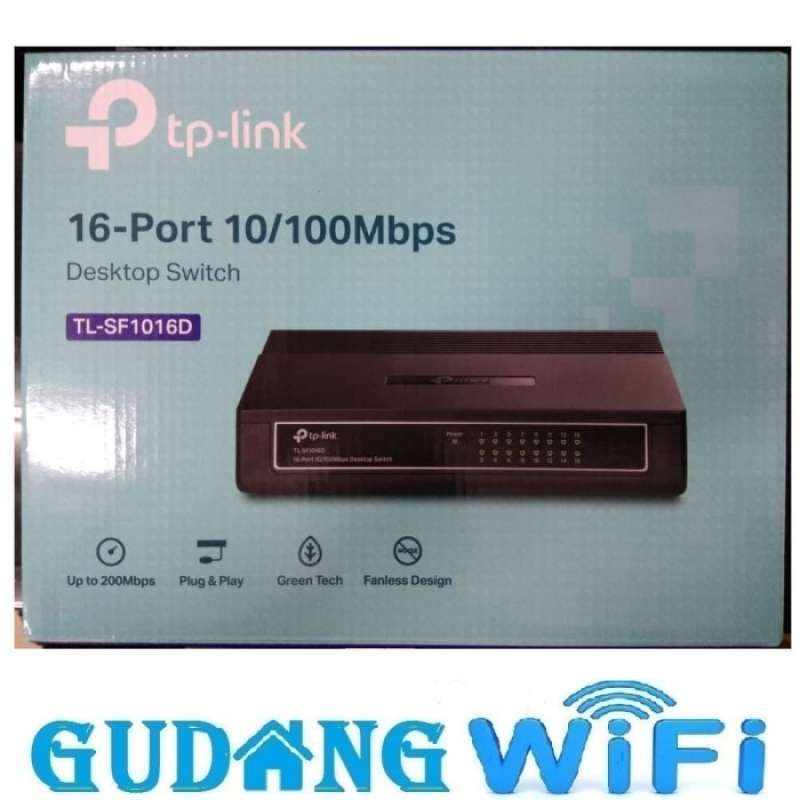 Promo Baru Tp-link Tl-sf1016d 16-port 10/100m Desktop Switch, 16 10/100m Rj45 Baru Diskon 28% Di ...