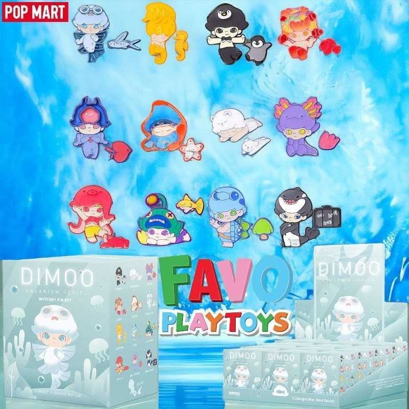 Promo Pop Mart Dimoo Aquarium Series Enamel Pin Badge Blind Box Diskon ...