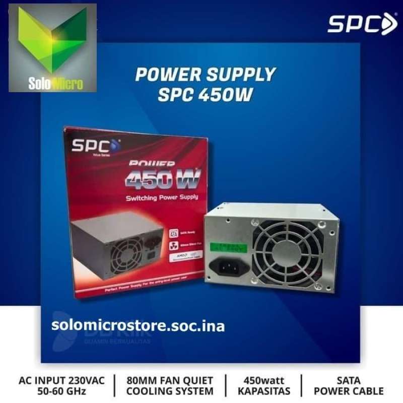 Jual PowerSupply Power Supply PSU CPU Komputer SPC 450w di Seller Solo ...