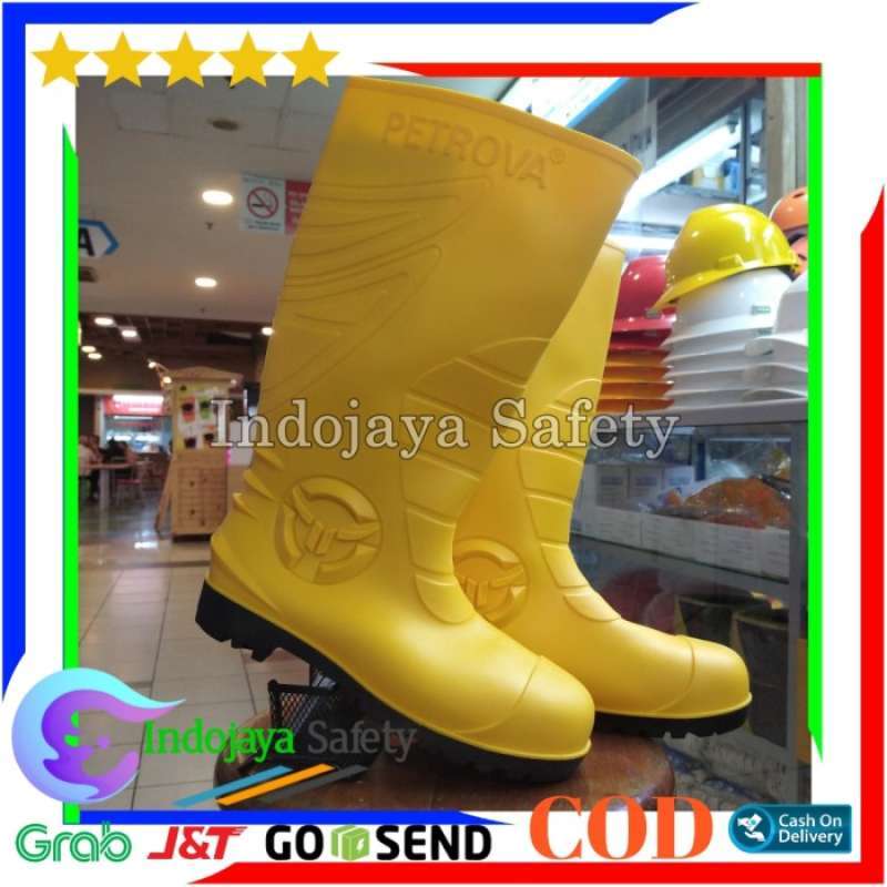 Promo Sepatu Boot Safety Petrova - Sepatu Boot Petrova Safety Ujung ...