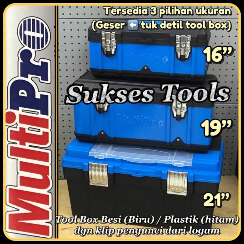 Promo Tool Box Besi Multipro W/ Tray 16 19 Toolbox Plastik 21 Metal Clip Diskon 33% Di Seller ...