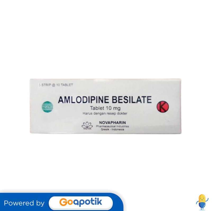 Jual AMLODIPINE BESILATE NOVAPHARIN 10 MG BOX 30 TABLET di Seller ... Jual AMLODIPINE BESILATE NOVAPHARIN 10 MG BOX 30 TABLET di Seller ...