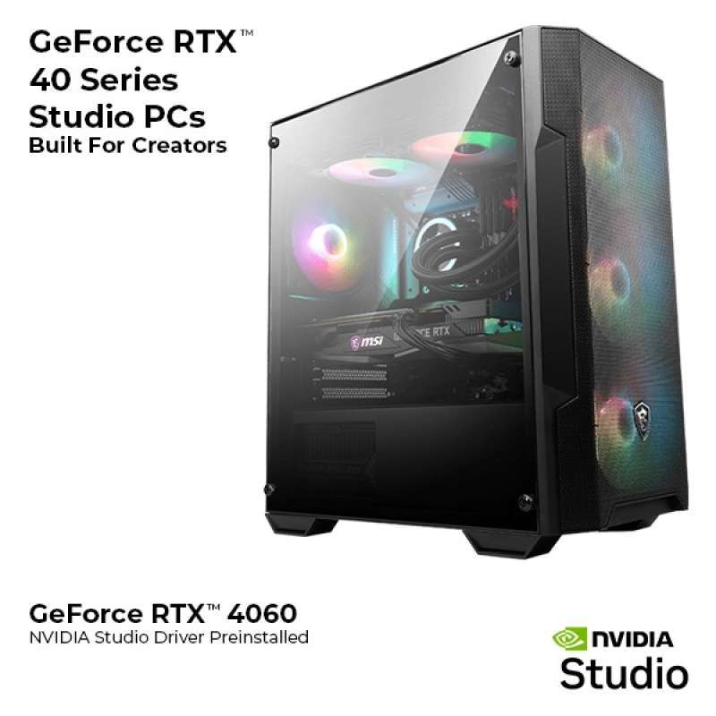 Jual PC GeForce RTX Studio Myth MSI MAG GeForce RTX 4060 - I7 12700KF ...