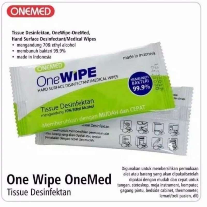 Jual Onemed One Wipe Desinfektan - Tissue Basah Desinfektan One Med Di ...
