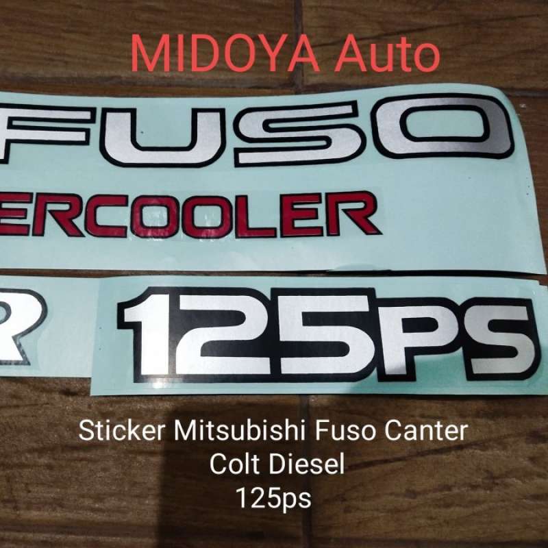 Promo Sticker Body Mitsubishi Fuso Canter Colt Diesel 120ps / 125ps ...