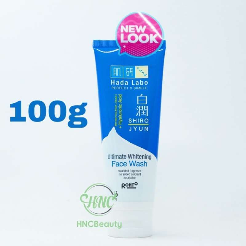 Jual Hada Labo Shirojyun Ultimate Whitening Face Wash 100g - Biru Besar ...