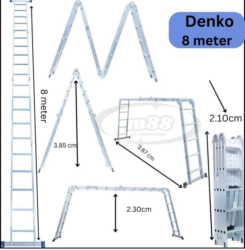 Jual tangga lipat 8 meter denko di Seller Bombaymart - Bombaymart ...