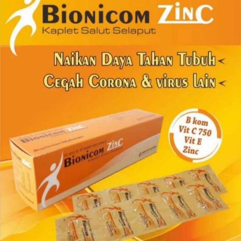 Promo Bionicom Zinc Box / Multivitamin Mineral Zinc Vitamin B C E ...