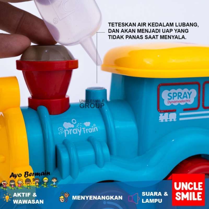 Jual Mainan Kereta Api Uap Spray Train, Bergerak, Lampu Dan Musik Di Seller Edumart Super ...