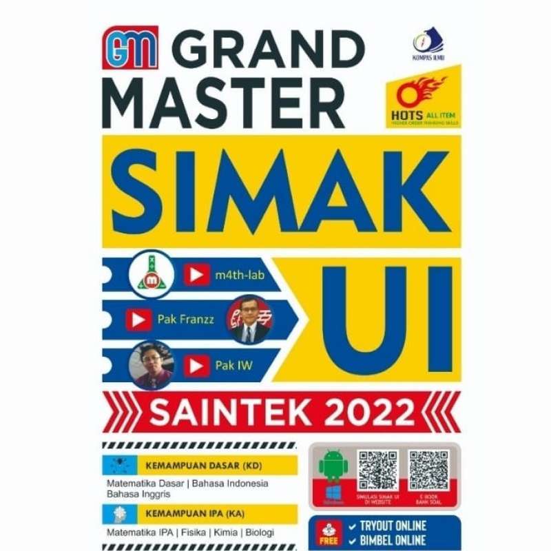 Jual Buku Grand Master Simak Ui Saintek 2022 (terbaru) Di Seller ...