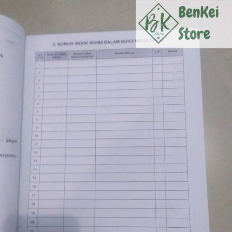 Promo BUKU INDUK REGISTER PESERTA DIDIK MA K13 REVISI TERBARU Diskon 33 ...