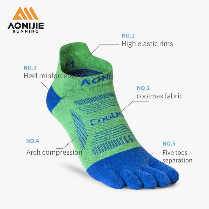 Jual Aonijie E4837 Running Toe Socks 3 PAIR - Kaos Jari kaki lari ...
