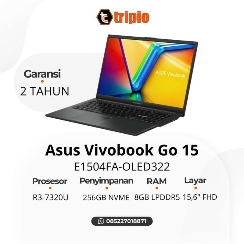 Jual Asus Vivobook Go 15 E1504FA-OLED322 - Mixed Black di Seller tripio ...